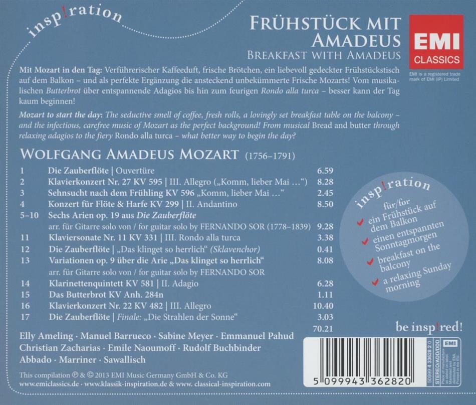 Fruehstueck Mit Amadeus von Rudolf Buchbinder, Wolfgang Sawallisch ...