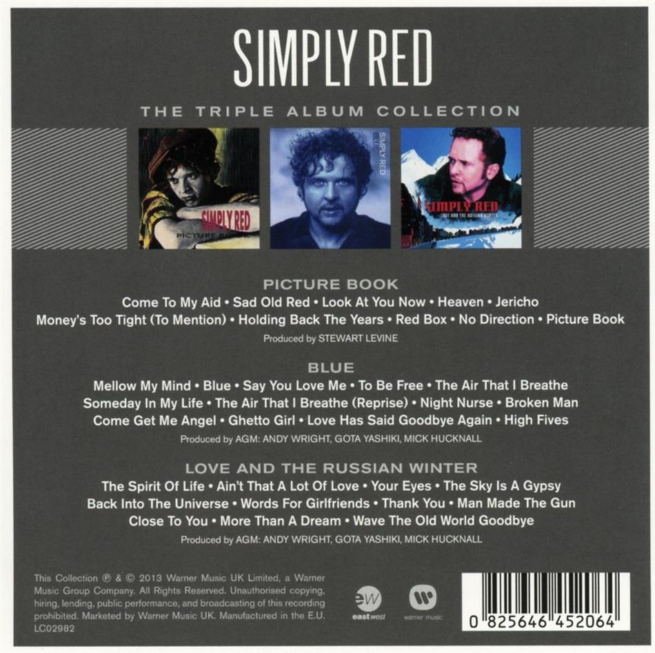 Triple Album Collection (3 CDs) von Simply Red - CeDe.ch