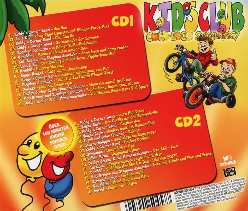 Kids Club - Coco Loco Sommerparty 2014 (2 CDs) - CeDe.de