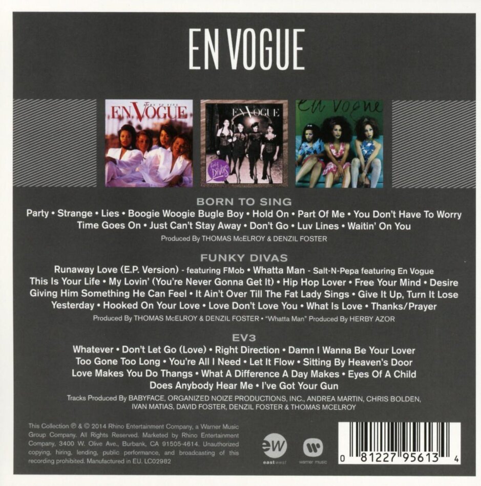 Triple Album Collection (3 CDs) von En Vogue - CeDe.ch