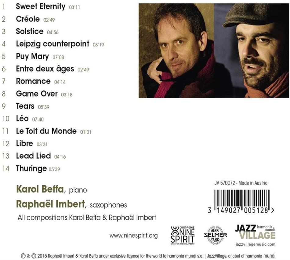 Libres von Karol Beffa & Raphael Imbert - CeDe.ch