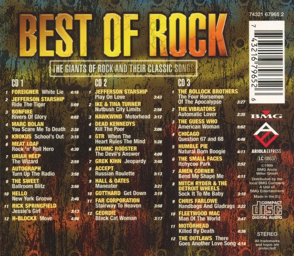 Best Of Rock - Vol. 1 (3 CDs) - CeDe.ch