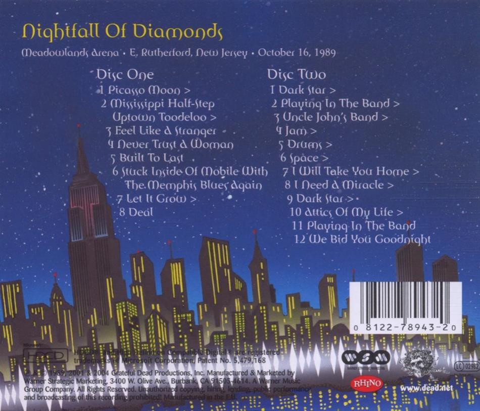 Nightfall Of Diamond - Live '89 (2 CDs) von The Grateful Dead - CeDe.ch