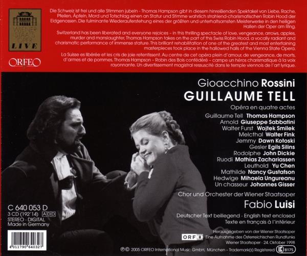 Guillaume Tell von Hampson/Sabbatini & Gioachino Rossini (1792-1868 ...