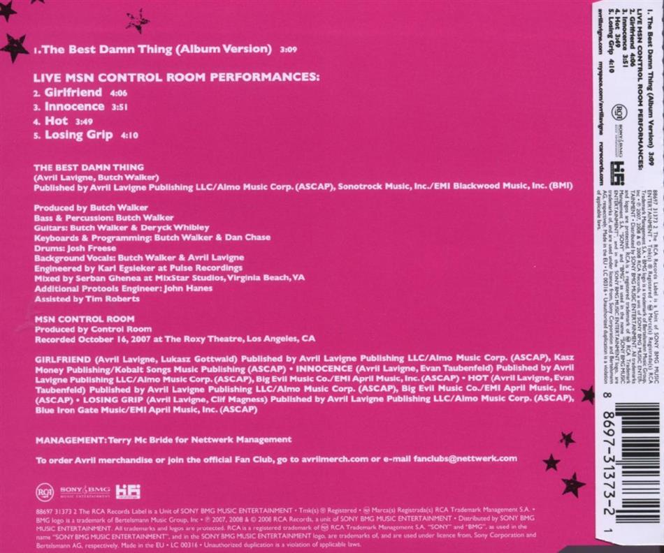 The Best Damn Thing Album