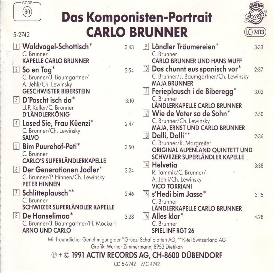 Das Komponisten-Portrait by Carlo Brunner - CeDe.ch