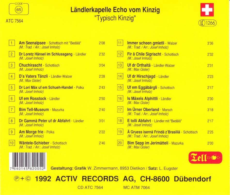 Typisch Kinzig von Echo Vom Kinzig - CeDe.ch