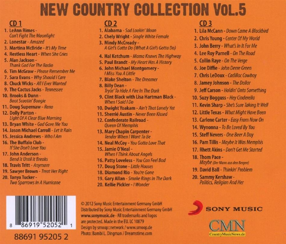 Vol. 5 (3 CDs) von New Country Collection - CeDe.ch
