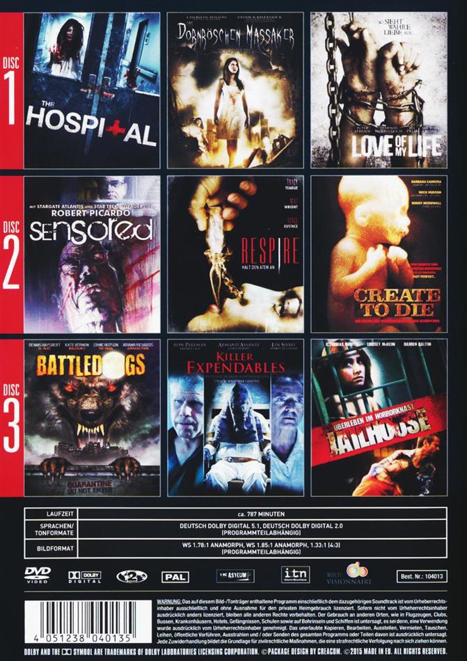 Horror Hospital Box (3 DVDs) - CeDe.ch