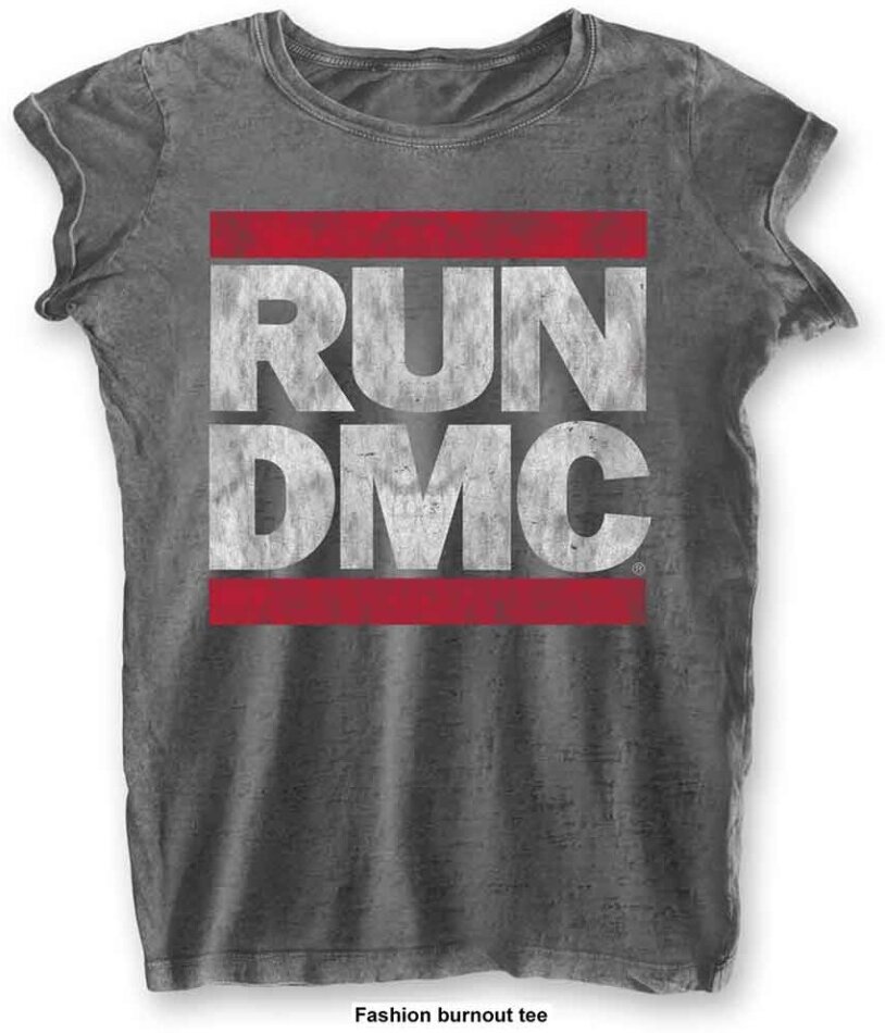 Run DMC Ladies Tee - DMC Logo (Burn Out) - CeDe.ch