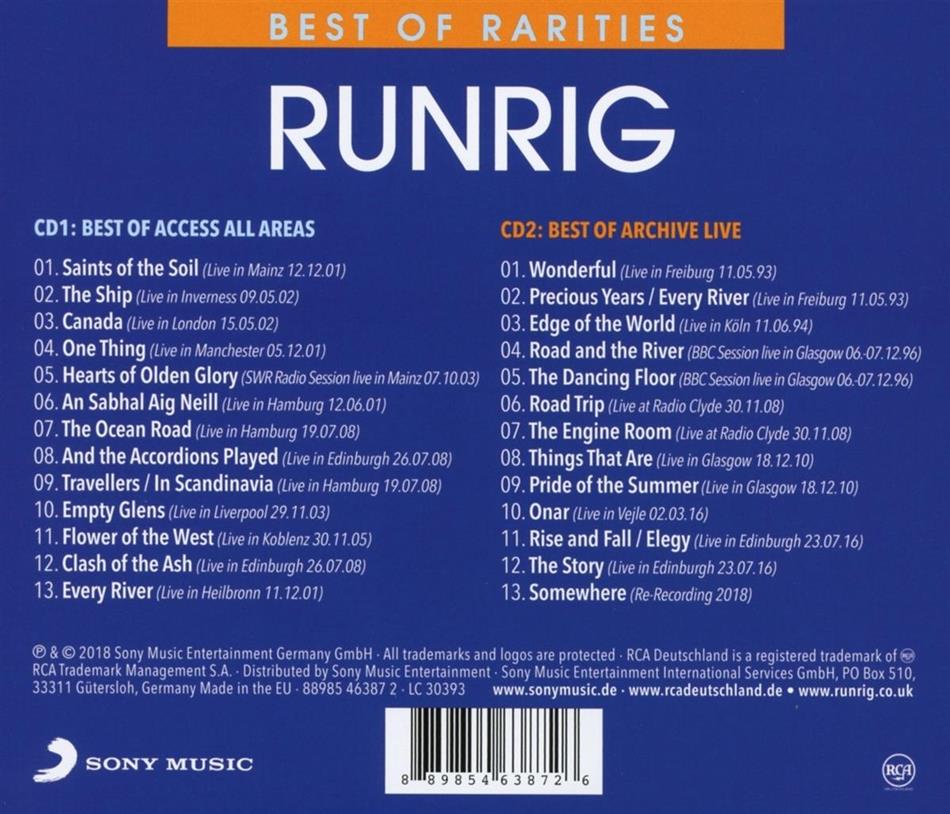 Best Of Rarities (2 CDs) von Runrig - CeDe.ch