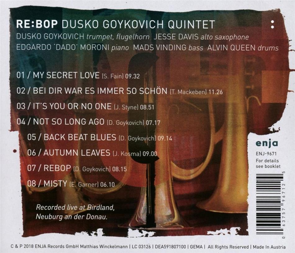 Re:Bop von Dusko Goykovich - CeDe.ch