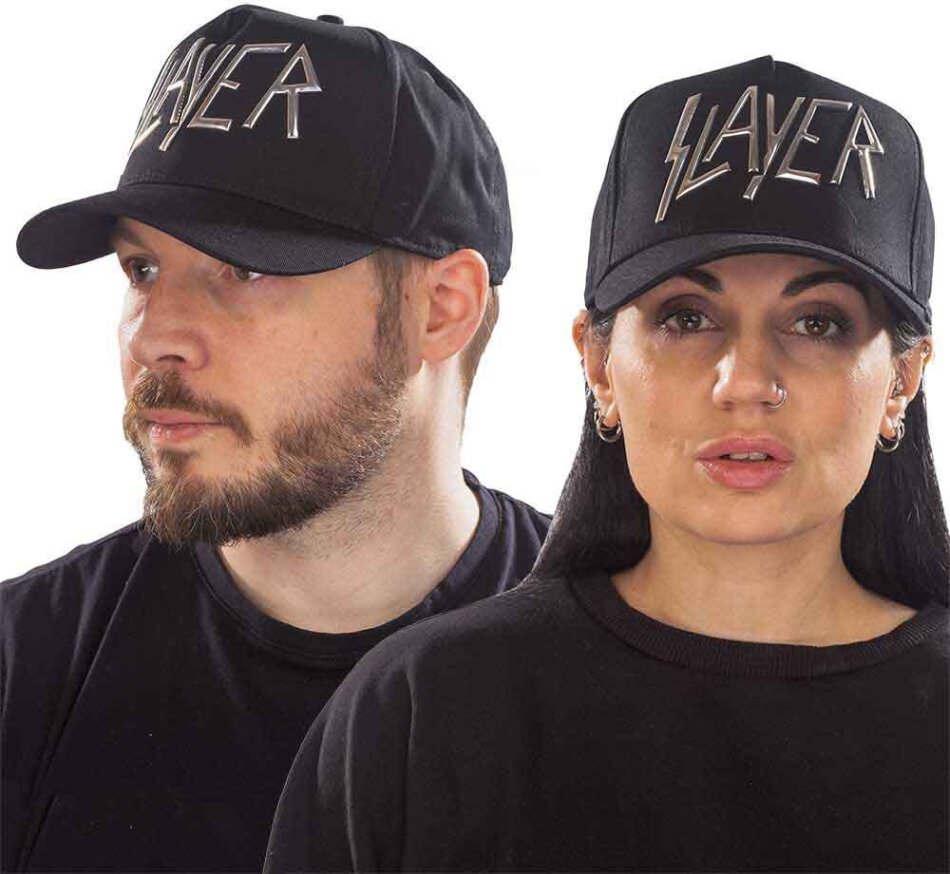 Slayer Unisex Baseball Cap - Logo (Sonic Silver) - CeDe.ch