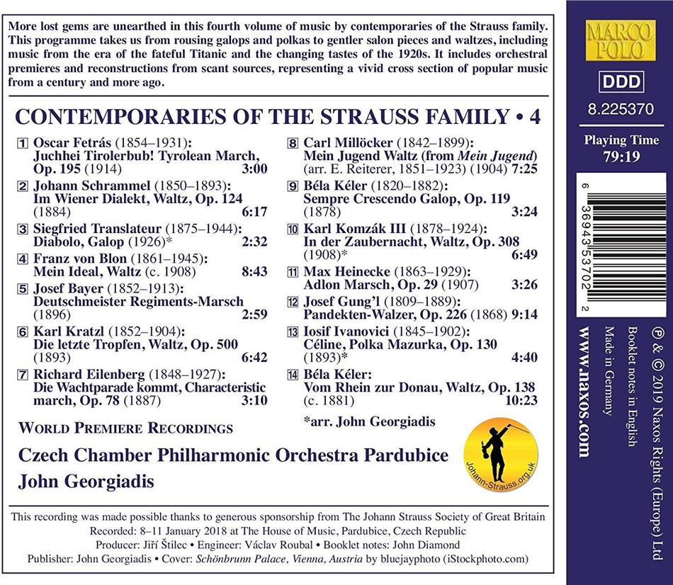 Contemporaries Of The Strauss Family Vol. 4 by John Georgiadis & The ...