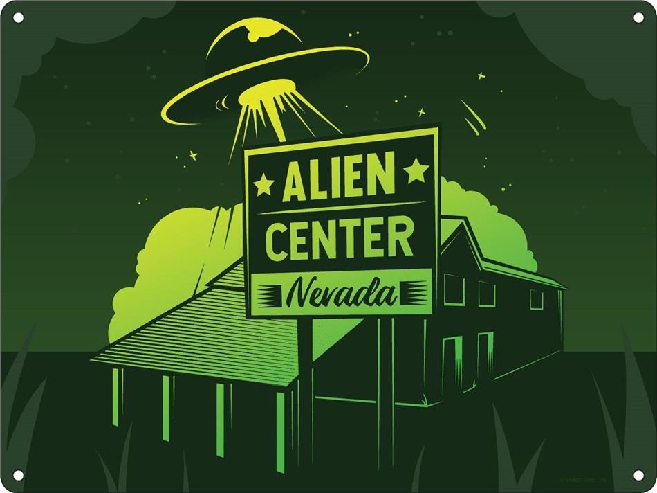Alien Center - Mini Tin Sign - CeDe.ch
