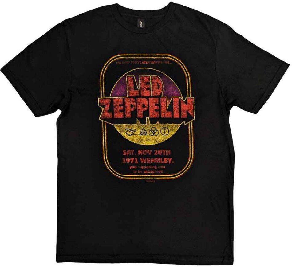 Led Zeppelin Unisex T-Shirt - 1971 Wembley - CeDe.ch
