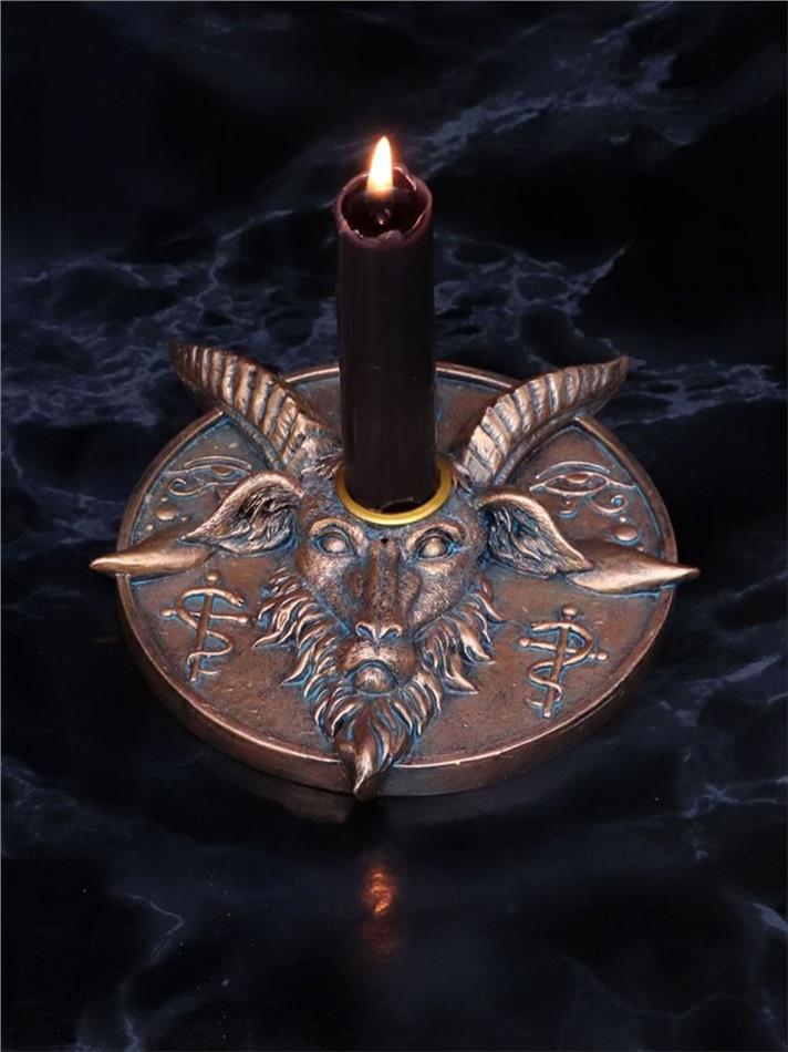 Baphomet's Prayer Sabbatic Goat - Incense Stick and Candle Holder - CeDe.ch