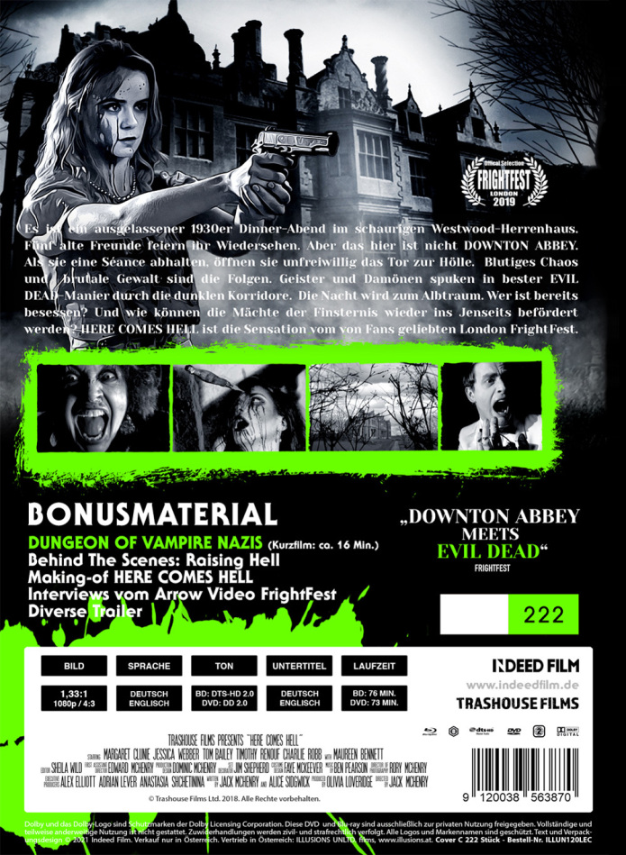 Here Comes Hell (2019) (Cover C, Limited Collector's Edition, Mediabook, Uncut, Blu-ray + DVD ...