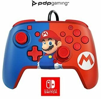 PDP - Nintendo Switch Faceoff Controller Deluxe Audio - Mario - CeDe.ch