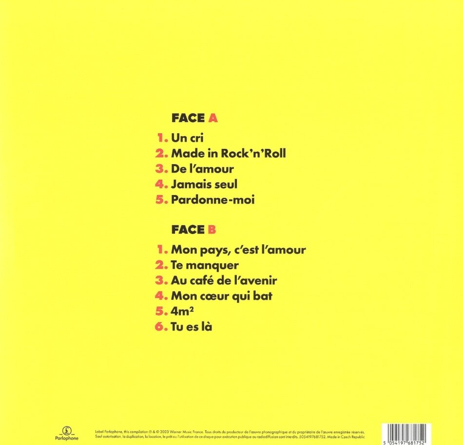 Made In Rock 'n Roll (Edition Limitée, Colored, LP) by Johnny Hallyday ...