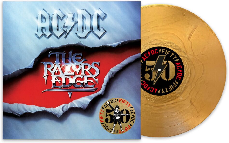 The Razors Edge (2024 Reissue, 50 Years Of Rock And Roll, Sony, Gold Nugget Vinyl, LP) von AC/DC ...