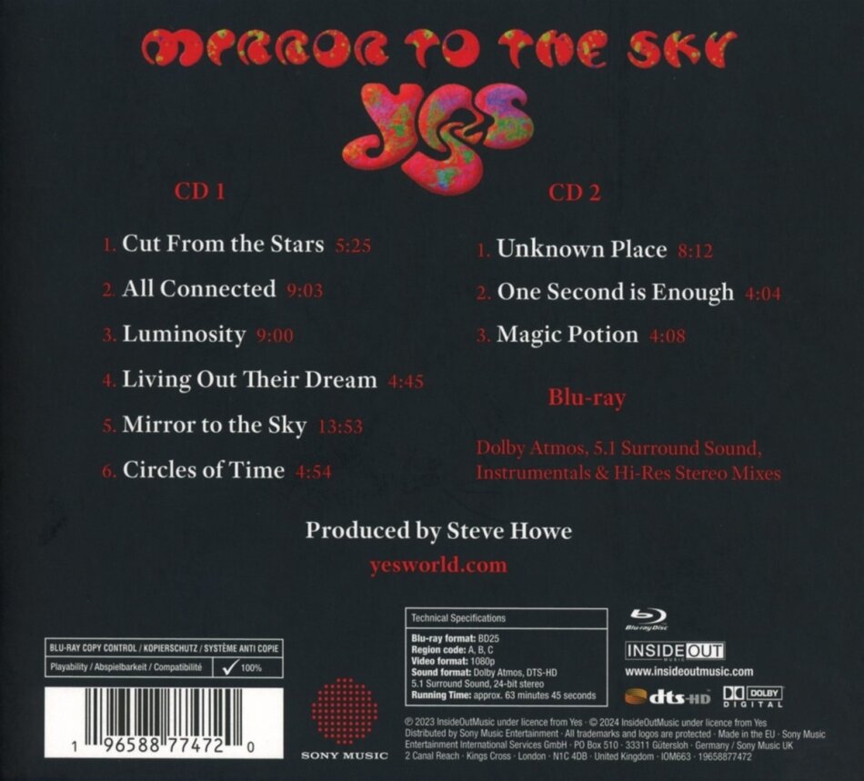 Mirror To The Sky (Limited Edition, 2 CDs + Blu-ray) von Yes - CeDe.ch